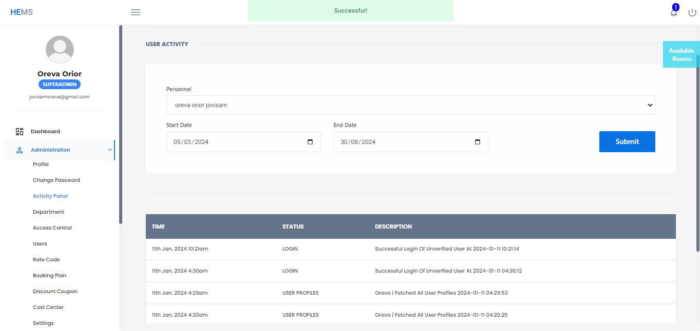 HEMS Software