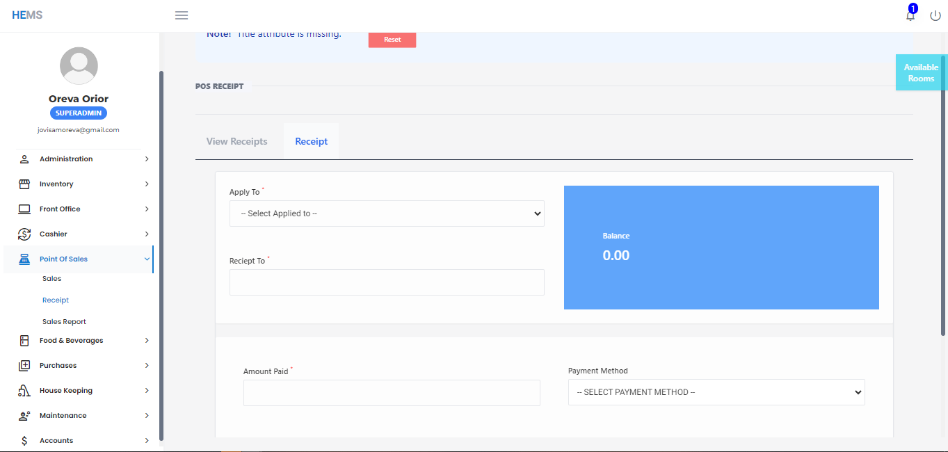 HEMS Software