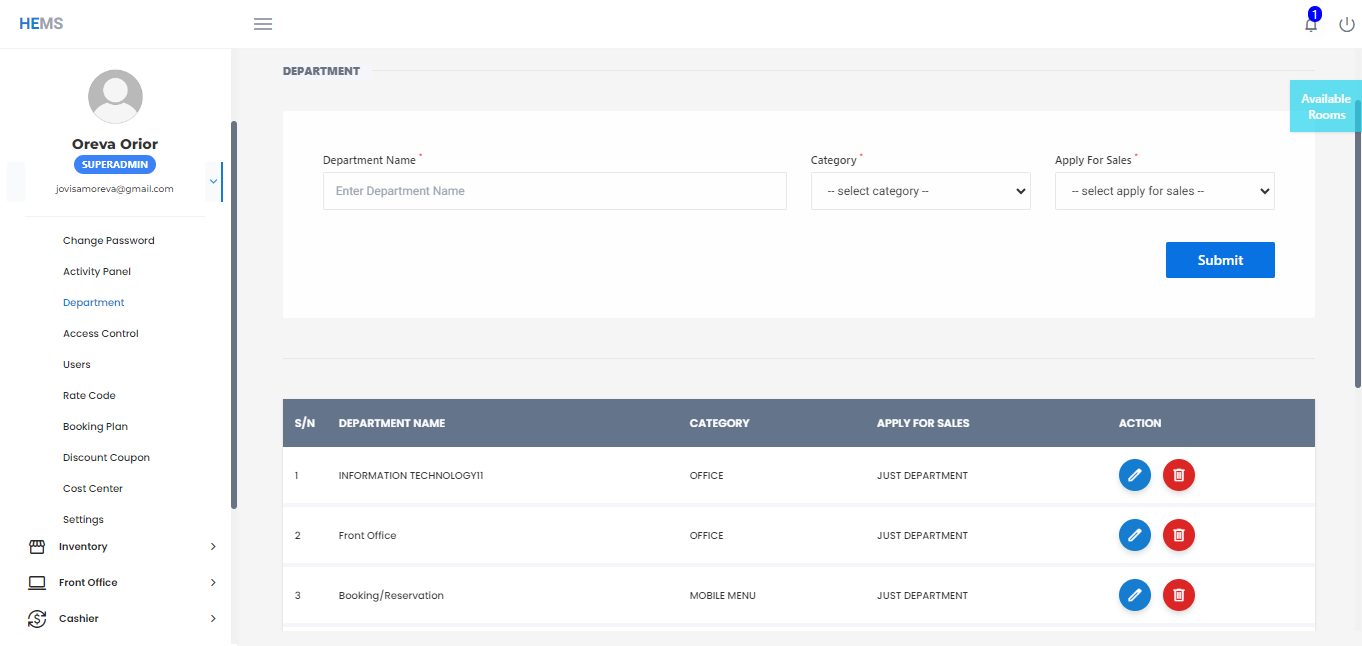 HEMS Software